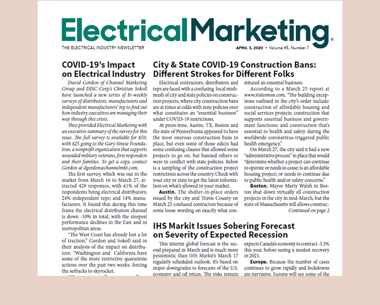 Electrical Marketing - April 3, 2020 | Electrical Marketing