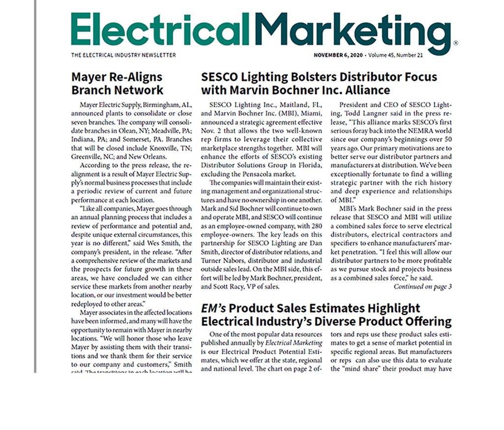 Electrical Marketing - November 6, 2020 | Electrical Marketing