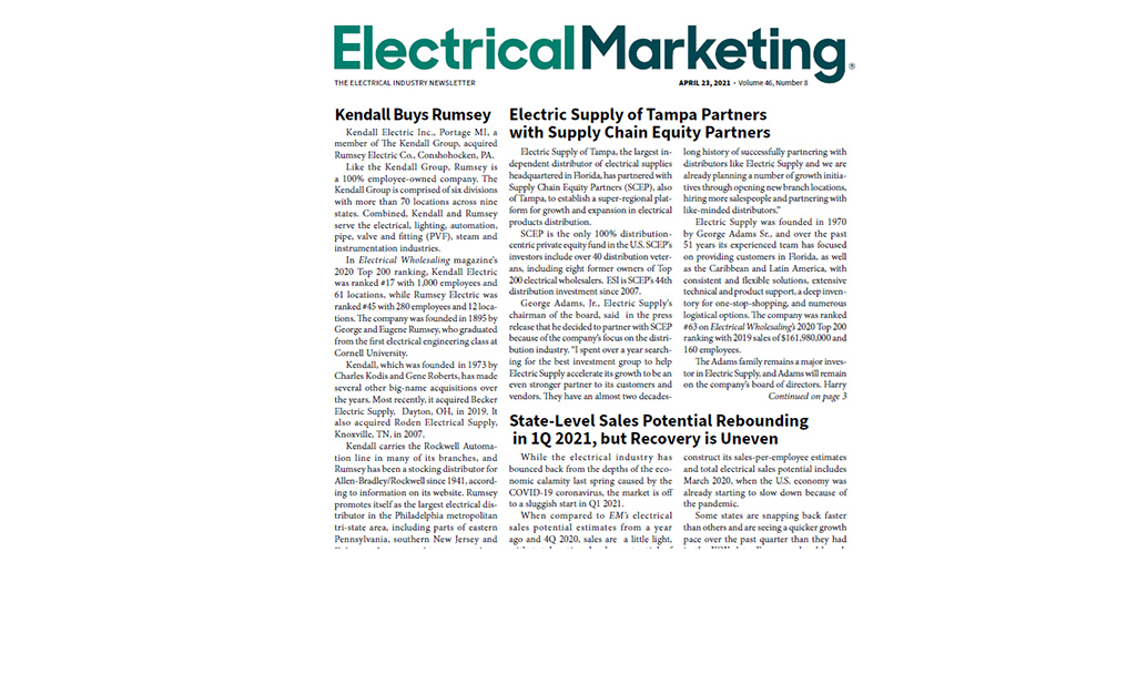 Electrical Marketing - April 23, 2021 | Electrical Marketing