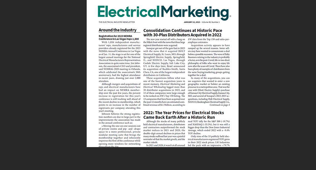 Electrical Marketing - January 13, 2023 | Electrical Marketing